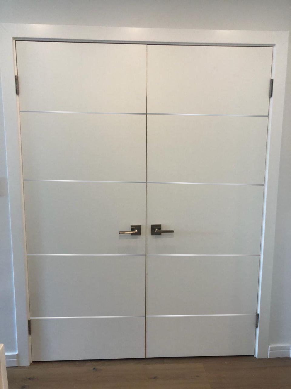Planum Solid French Double Doors | Planum 0020 White Silk | Wood Solid ...