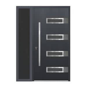 Nova Inox S4 Gray Exterior Door - Door Collection by Nova Doors