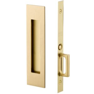 Narrow Modern Rectangular Mortise Passage Pocket Door Hardware