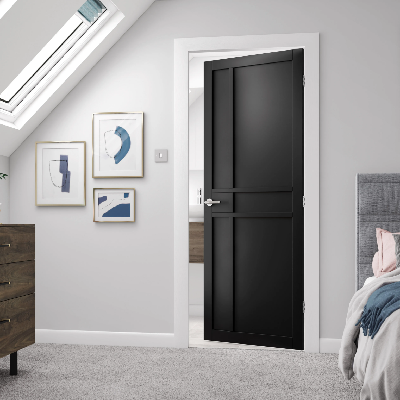 Interior doors with the “aging” effect by Doors Plus Windows